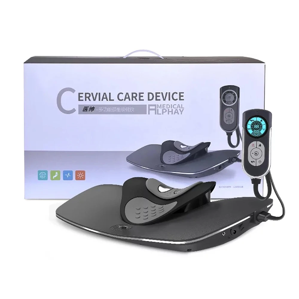 4 In 1 Headache Cervical Neck Traction Massager Pain Relaxing Hot ...