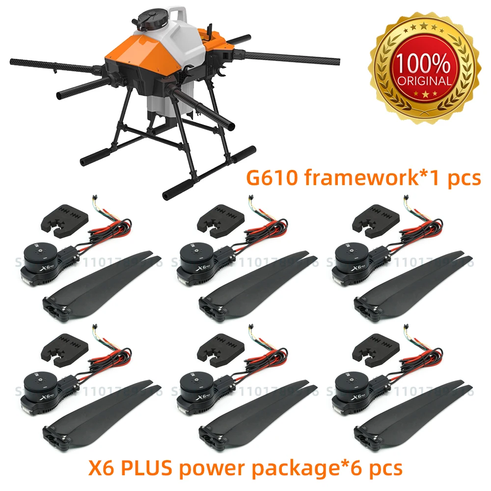 EFT-G610-6-Axis-Agriculture-Sprayering-frame-10L-10KG-Load-Agriculture-Spraying-x6-plus-Foldable ...
