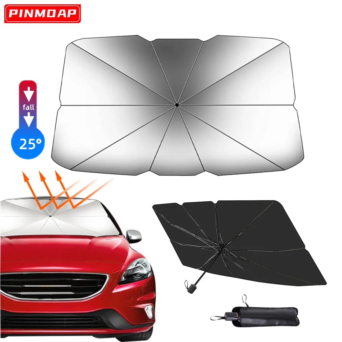 Car Windshield Sunshade Foldable Car Sunshade Cover Protects The ...