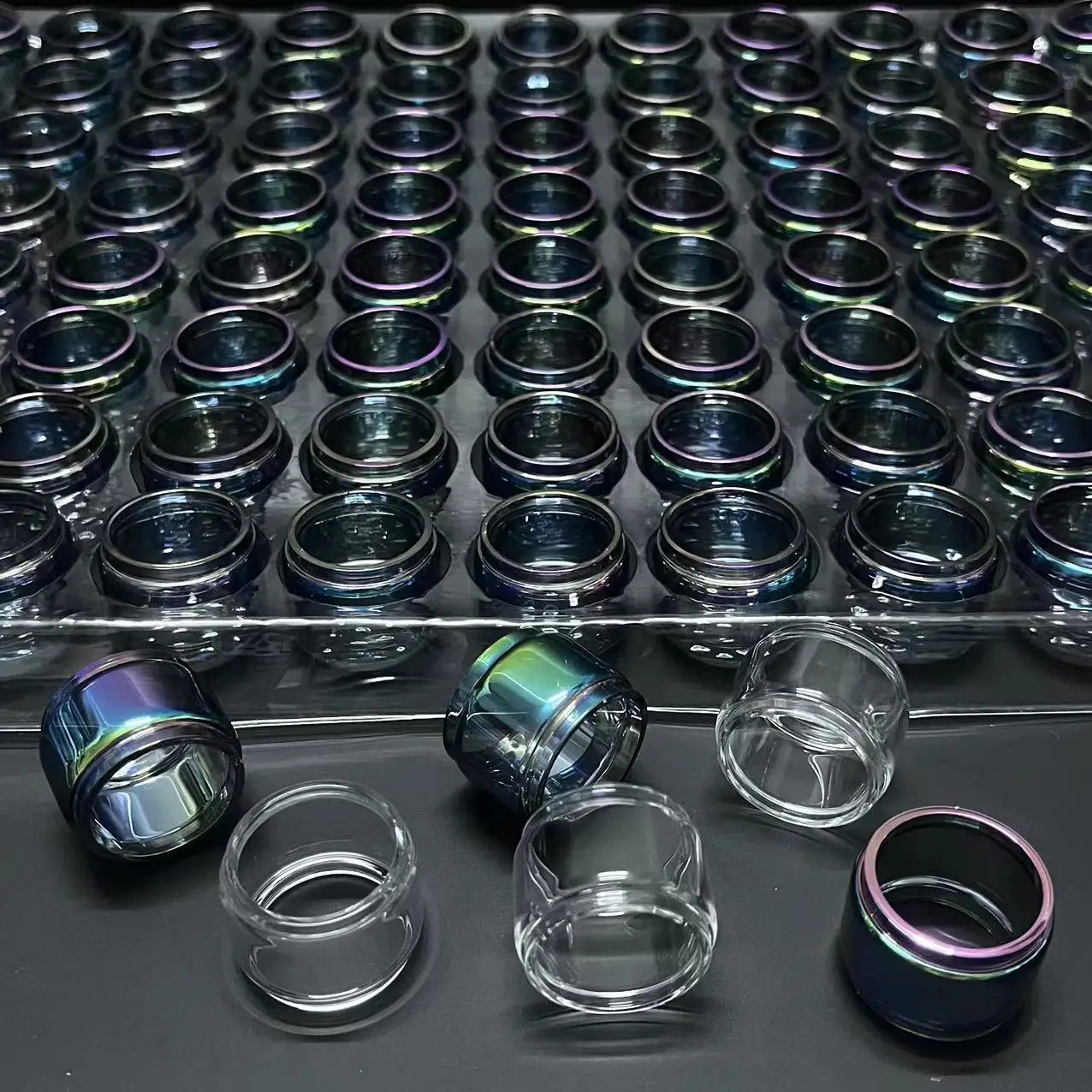 10pcs Zeus X Mesh 4.5ml 3.5ml Rainbow Bulb Bubble Fat Glass Normal ...