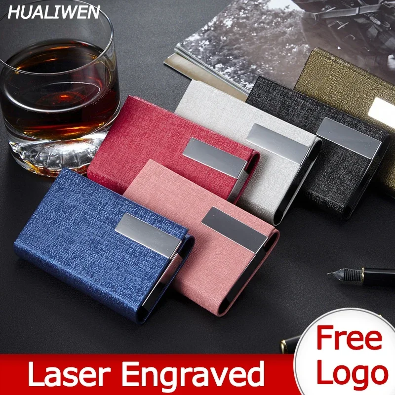 Laser-Engraved-LOGO-Luxury-Metal-Business-Card-Case-Credit-Card-Holder ...