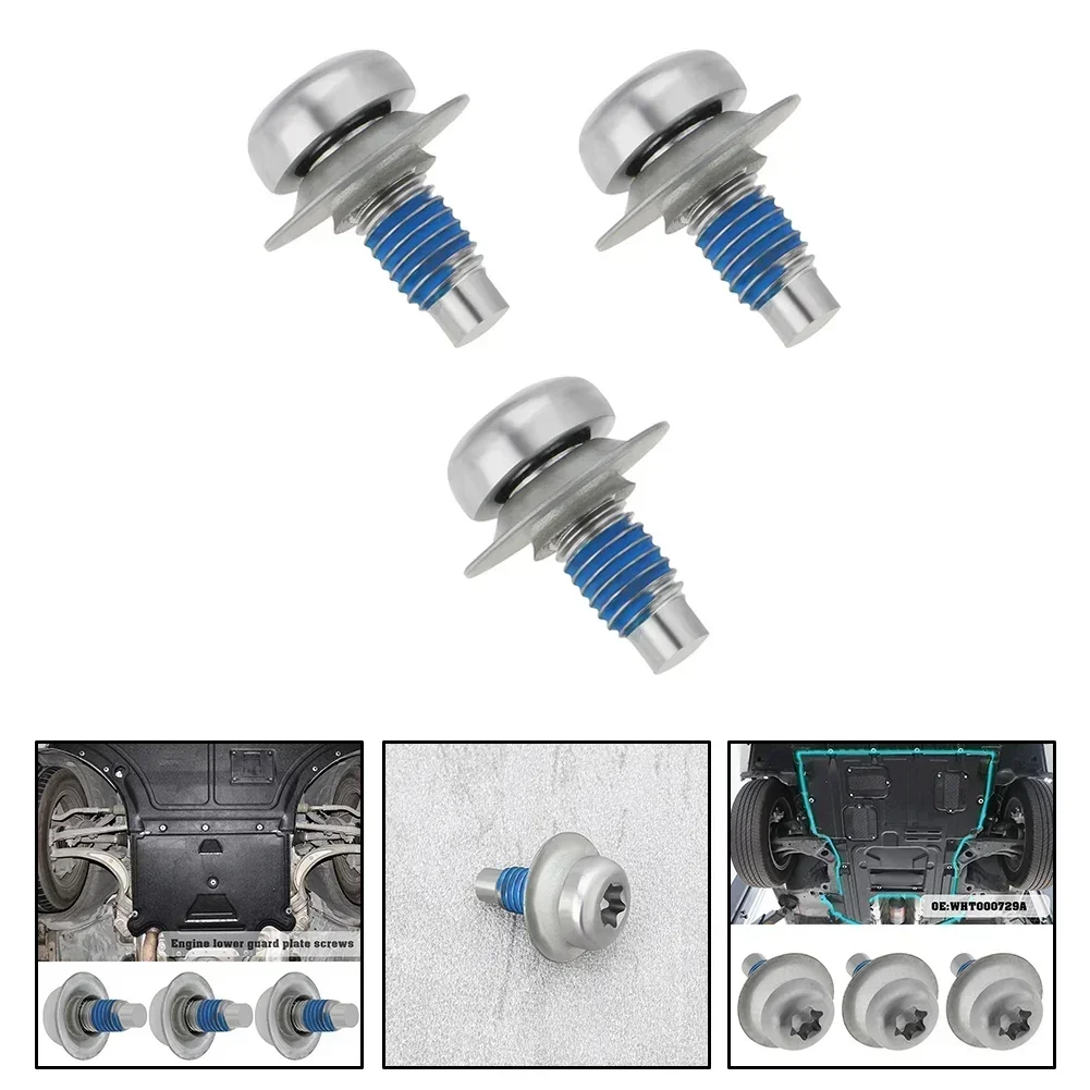 3 Pieces Car Engine Chassis Bolts And Screws Lower Guard Plate Screws ...