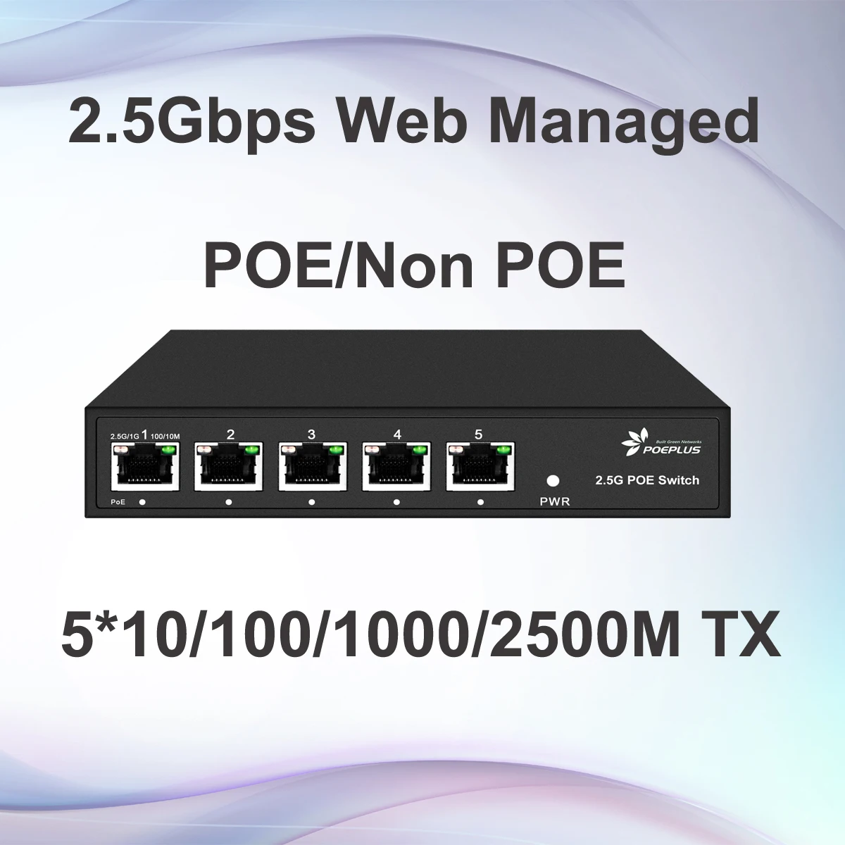 Smart-Lite-Web-Managed-5-Ports-POE-Switch-Non-POE-Available-Full-2-5G ...