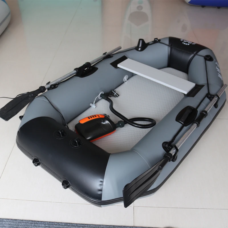 Barco-inflable-grueso-para-2-personas-bote-con-paletas-y-bomba-cubierta ...
