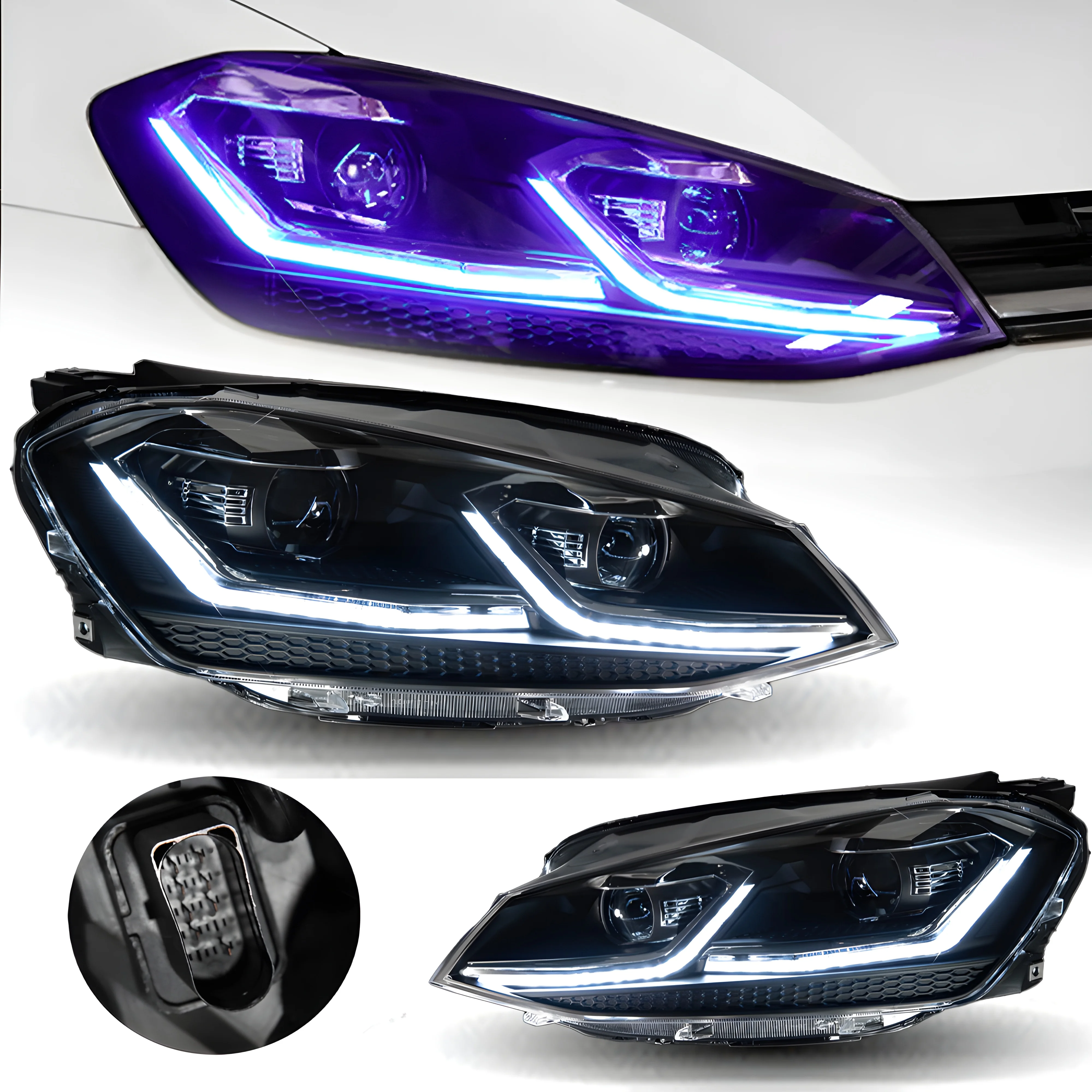 Headlights-For-VW-Golf-7-MK7-Gti-LED-2013-2017-Golf-7-Head-Lamp-Second ...