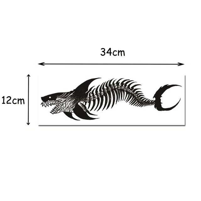 Shark Skeleton Tattoo