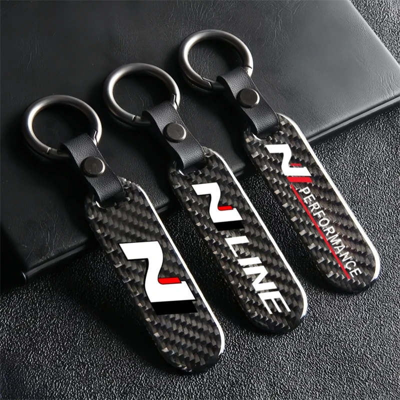 1PCS Carbon Fiber Car Keychain Key Chain Cool Pendant Keyring For ...