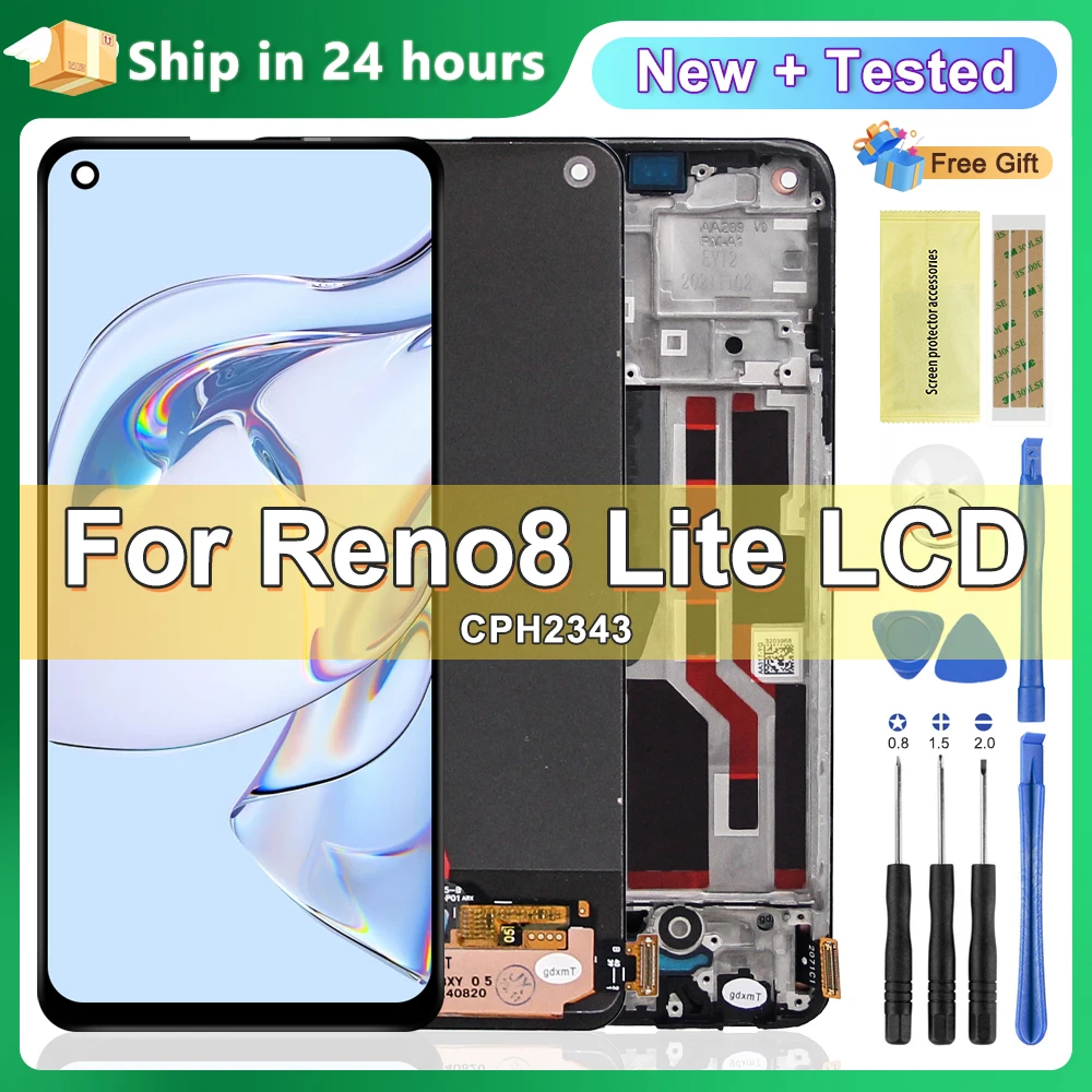 Super AMOLED For OPPO Reno8 Lite 8Lite CPH2343 LCD Display Touch Screen ...