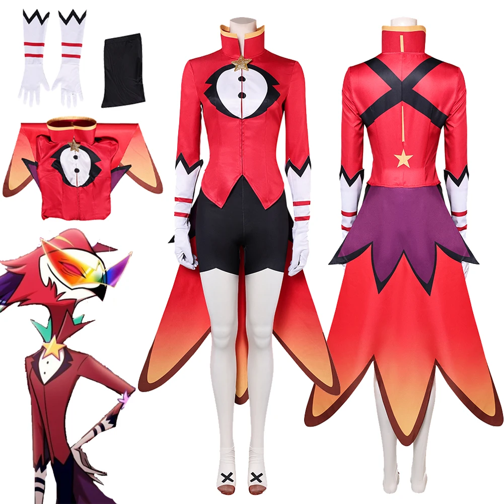 Helluva Cos Boss Vassago Cosplay Fantasia Top Pants Gloves Costume ...