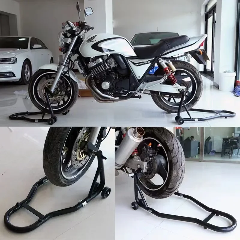 Motorcycle-Full-Set-Front-Wheel-And-Rear-Wheel-Support-Stand-Wheel ...