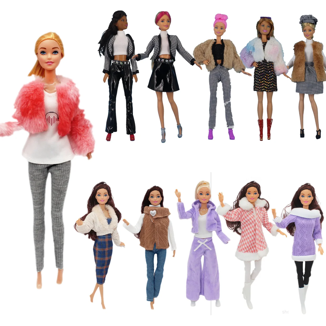 Handmade-Dress-Fashion-Coat-Top-Pants-Clothing-For-30CM-Barbie-Dolls ...