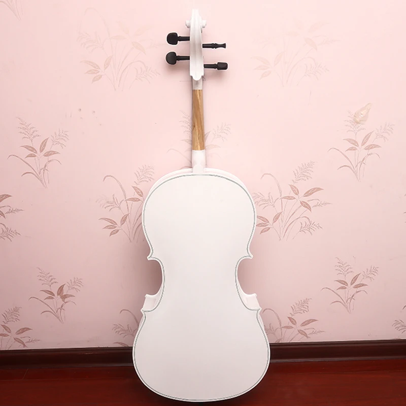 White Basswood cello 4/4 Maple back side panel student cello stringed ...