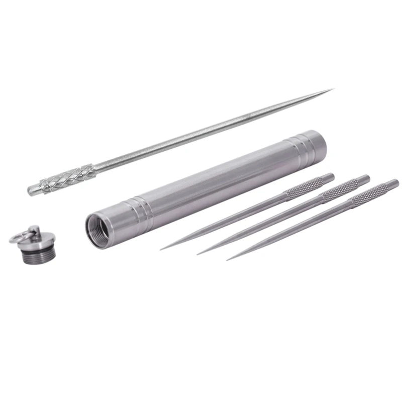 HOT-Outdoor-Portable-Titanium-Alloy-Toothpicks-Storage-Reusable-Non ...