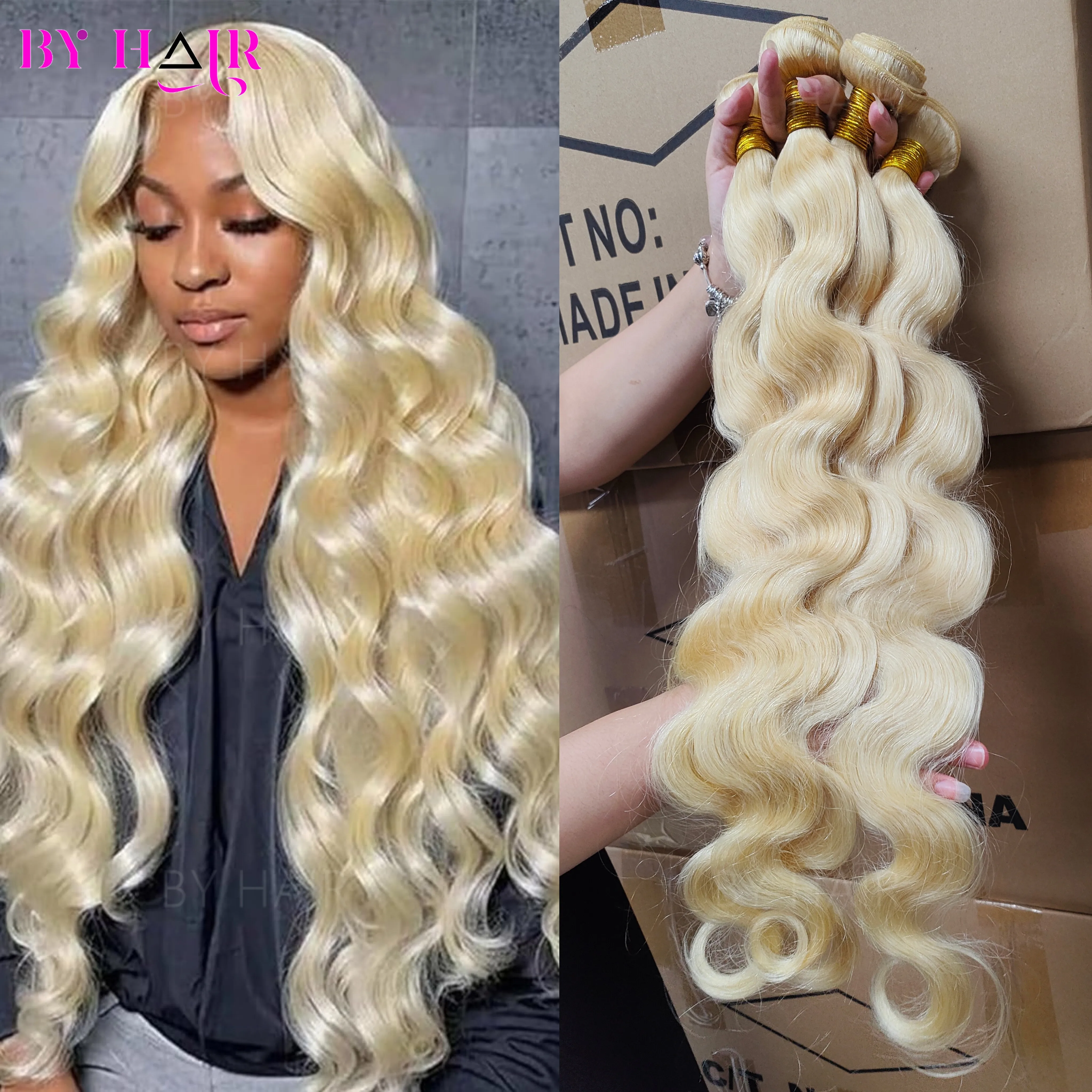 15A Blonde Bundles 613 Human Hair Bundles Peruvian Hair Honey Blonde ...