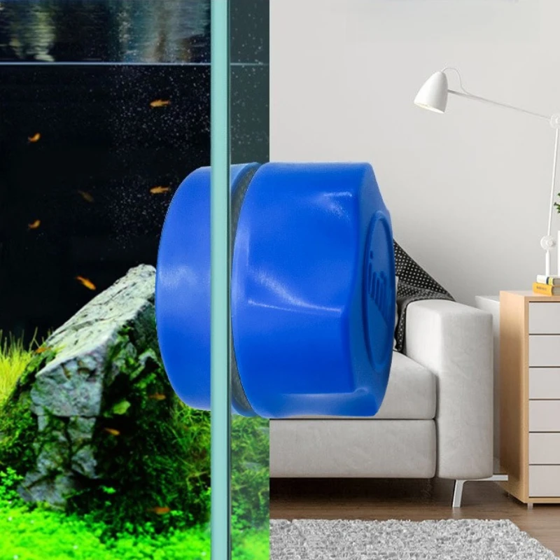 Magnetic Aquarium Algae Cleaner, Double-Sided Floating Scrubber for ...