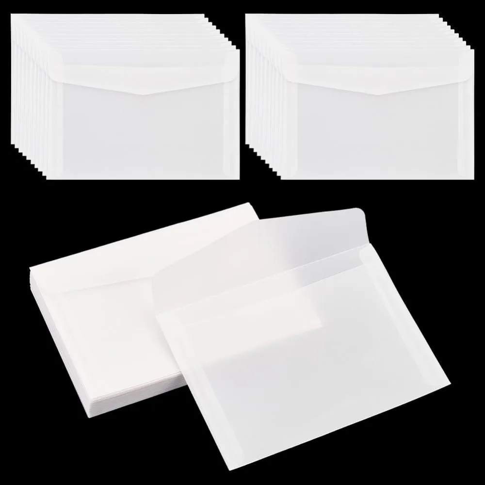 50pcs-Translucent-Envelopes-6-9x-4-9-17-5x12-5cm-Glassine-Envelopes ...