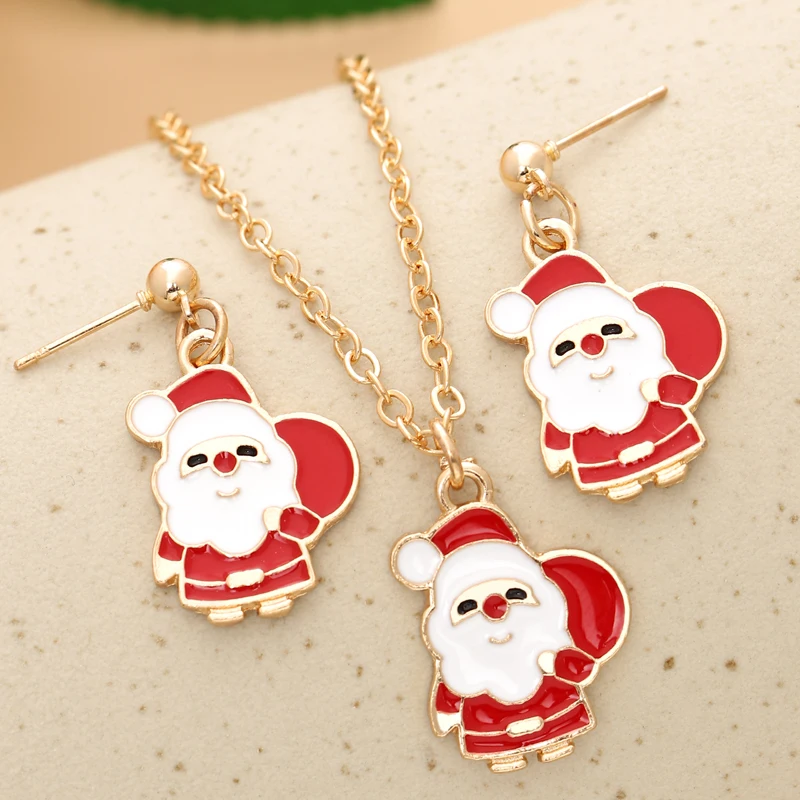 ZOSHI-Christmas-Jewelry-Set-for-Girls-Cute-Santa-Claus-Pendant-Chains ...