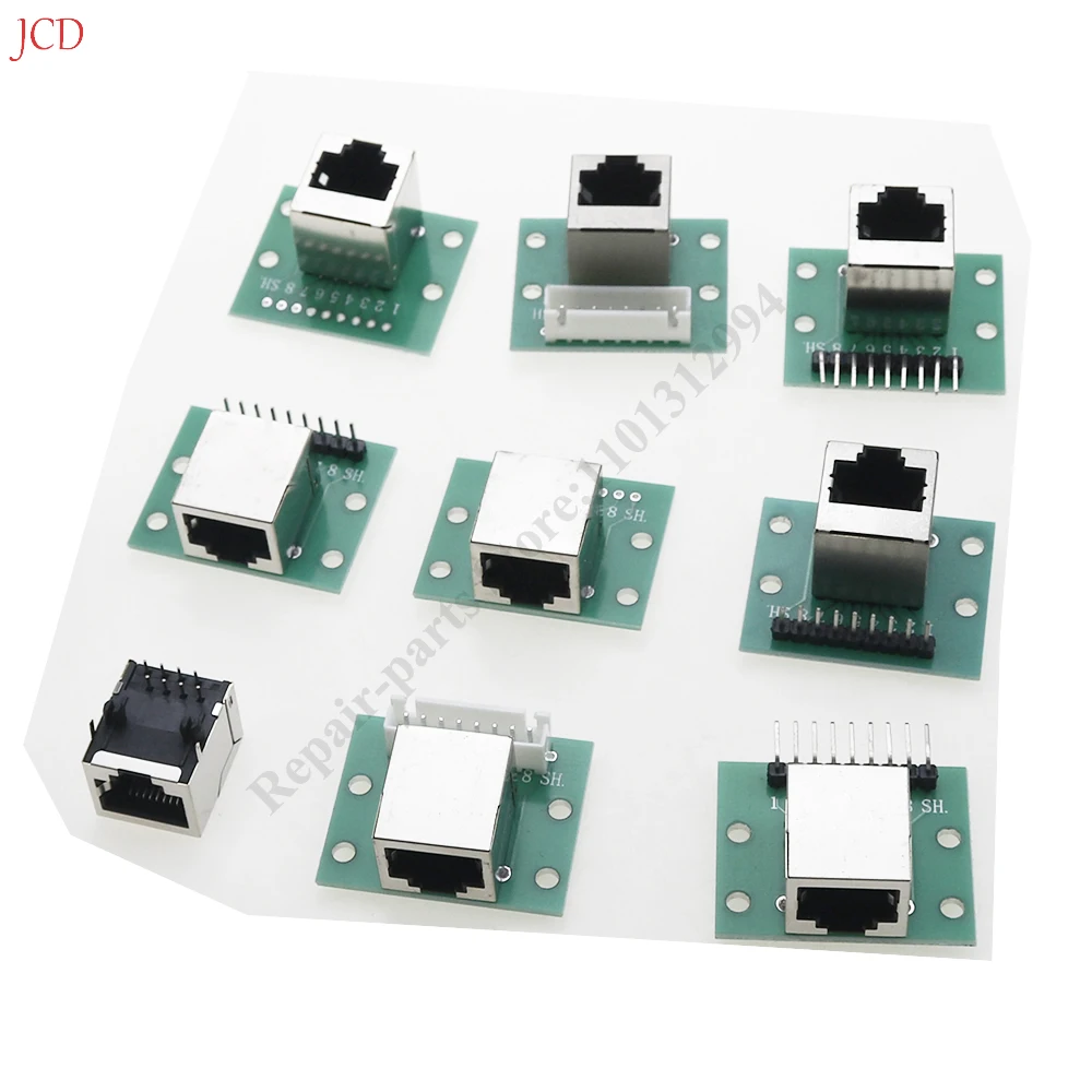 1-piece-RJ45-Ethernet-port-8P-vertical-horizontal-test-board-bent-pin ...