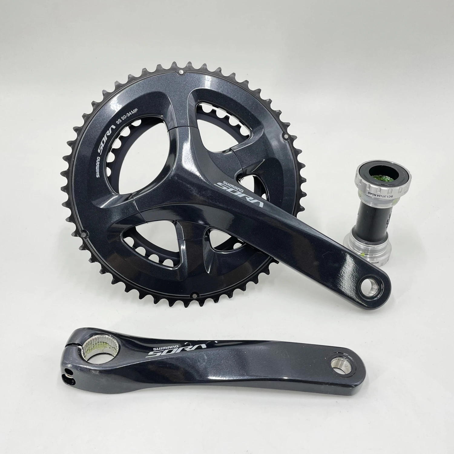 시마노 소라 FC R3000 크랭크셋, BB RS500 로드 크랭크 포함, 로드 바이크 자전거용 27 속도, 2x9 속도 ...