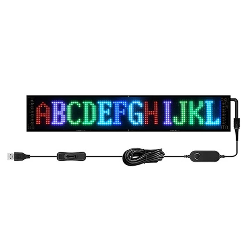 LED-Pixel-Panel-Scrolling-Advertising-Car-Rear-Window-Signs-Flexible ...