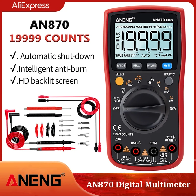 ANENG-AN870-Digital-Multimeter-19999-Counts-True-Rms-Multimeters ...