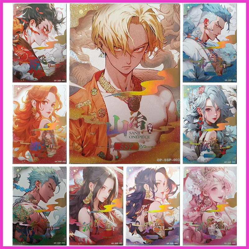 Anime ONE PIECE Rare SSP Refraction Foil Luffy Nami Sanji Vivi Roronoa ...