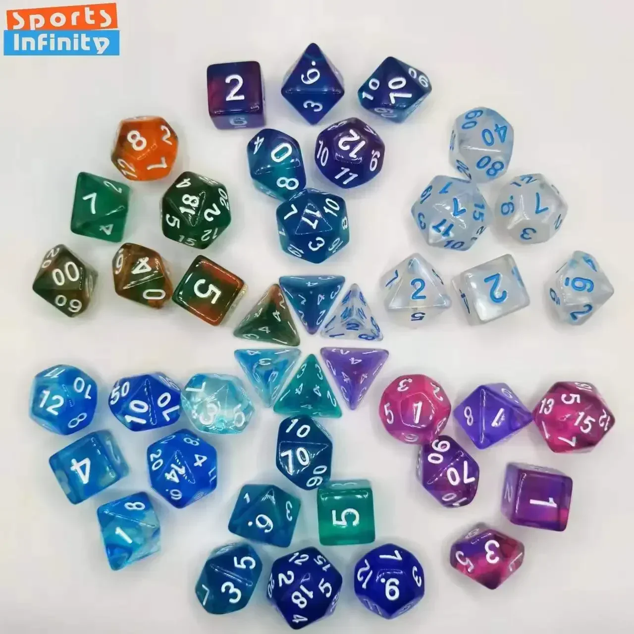 7-Pcs-of-New-Two-Colors-Dice-Polyhedral-Digital-Dices-Kit-for-TRPG-RPG ...