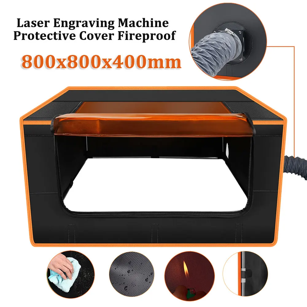 Laser-Engrave-Enclosure-Eye-Protection-Vent-Protective-Cover-Fireproof ...