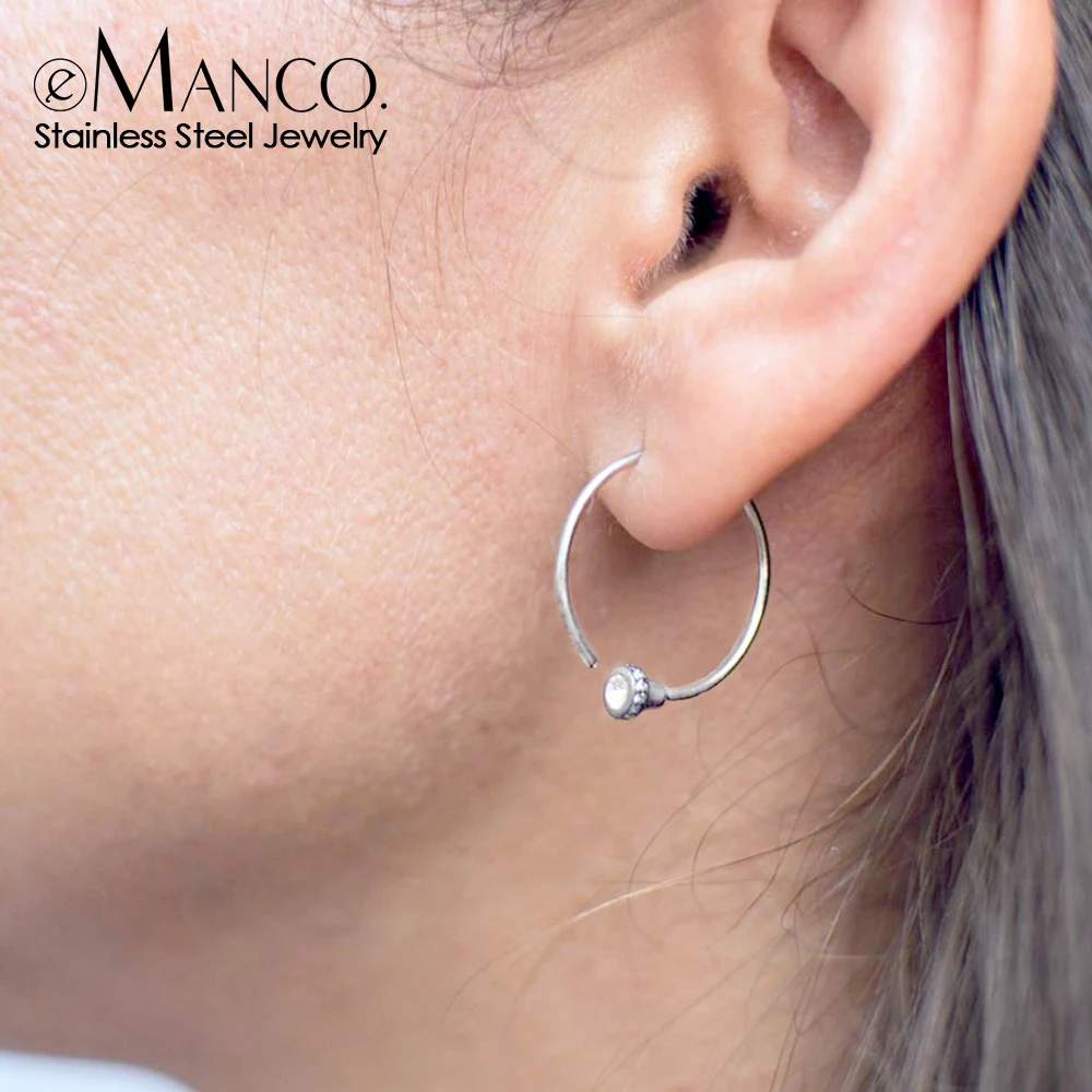 E-Manco-brincos-estilo-coreano-para-mulheres-brinco-de-a-o-inoxid-vel ...