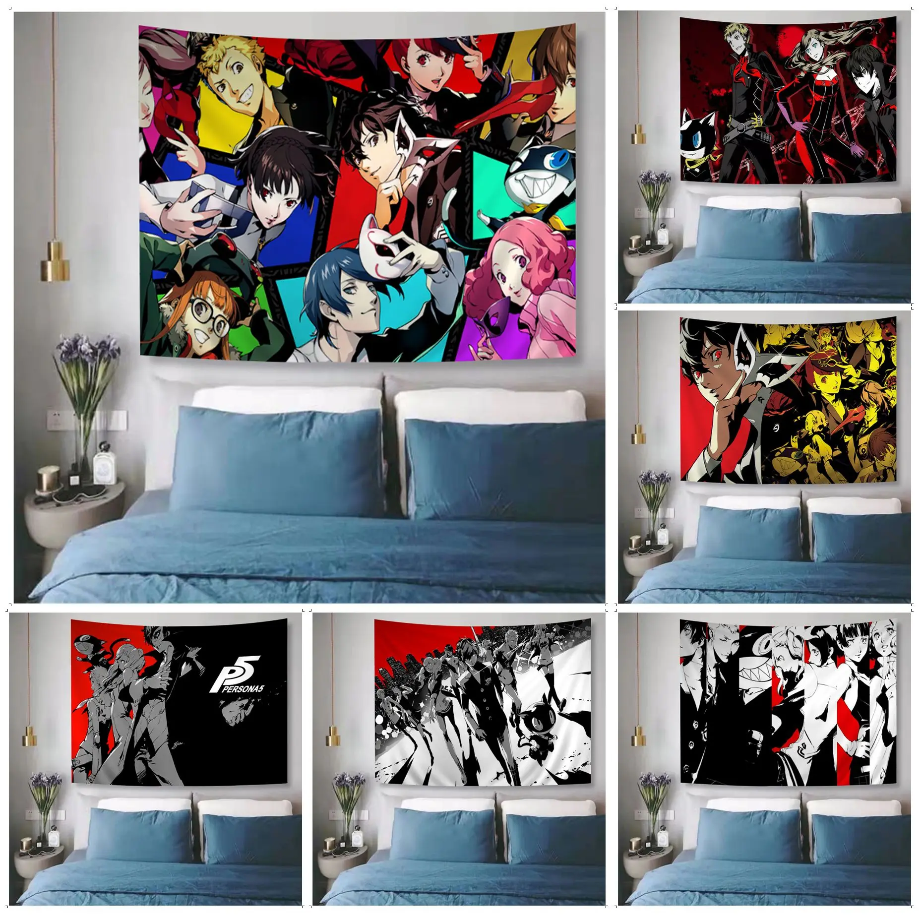 Persona-5-Morgana-Game-Tapestry-Anime-Tapestry-Hanging-Tarot-Hippie ...