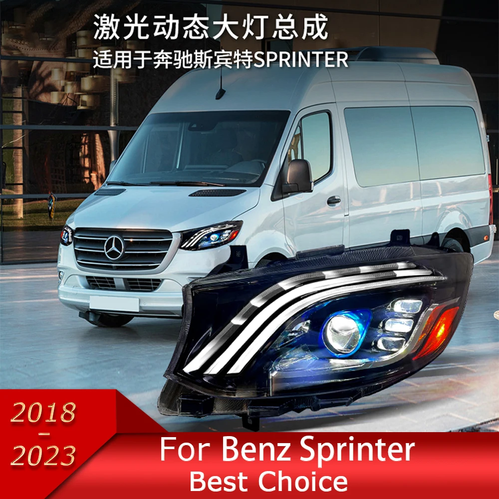 Car-Lights-for-Sprinter-2018-2023-LED-Auto-Headlights-Assembly-Upgrade ...