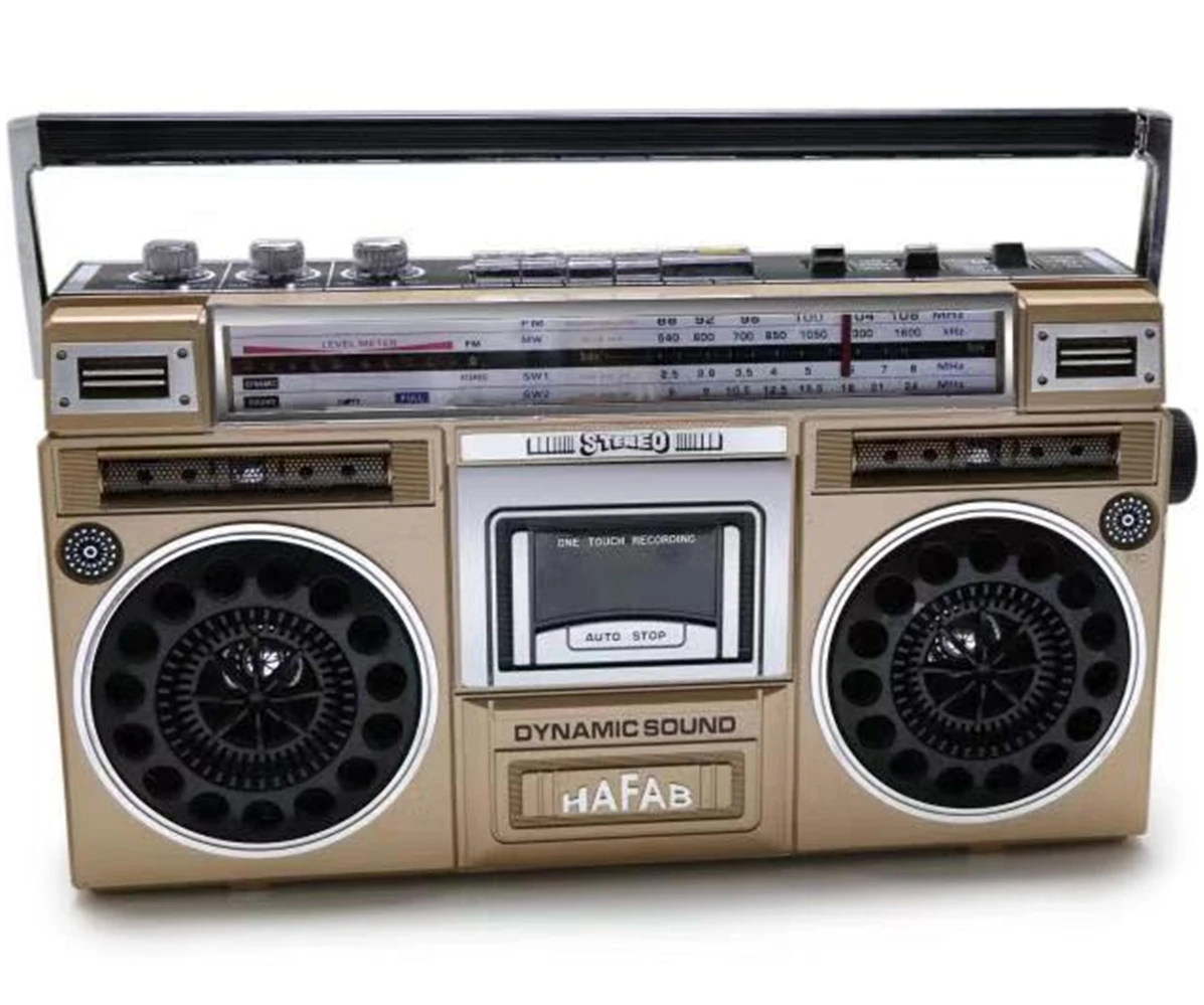 Grabadora de casete de Radio grande de estilo de alta gama de alta ...