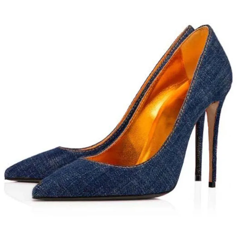 Dark-Blue-Denim-High-Heel-Shoes-Women-Sexy-Pointed-Toe-Pumps-12-10-8cm ...