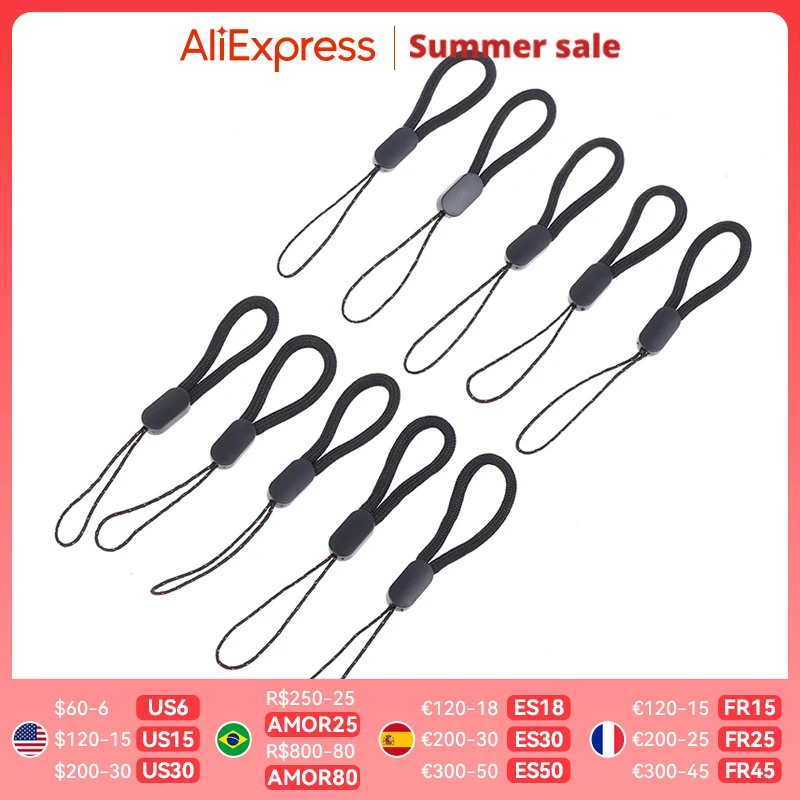 10pcs-Hand-Wrist-Lanyard-String-Short-Grip-Lanyard-Mobile-Phone-Strap ...