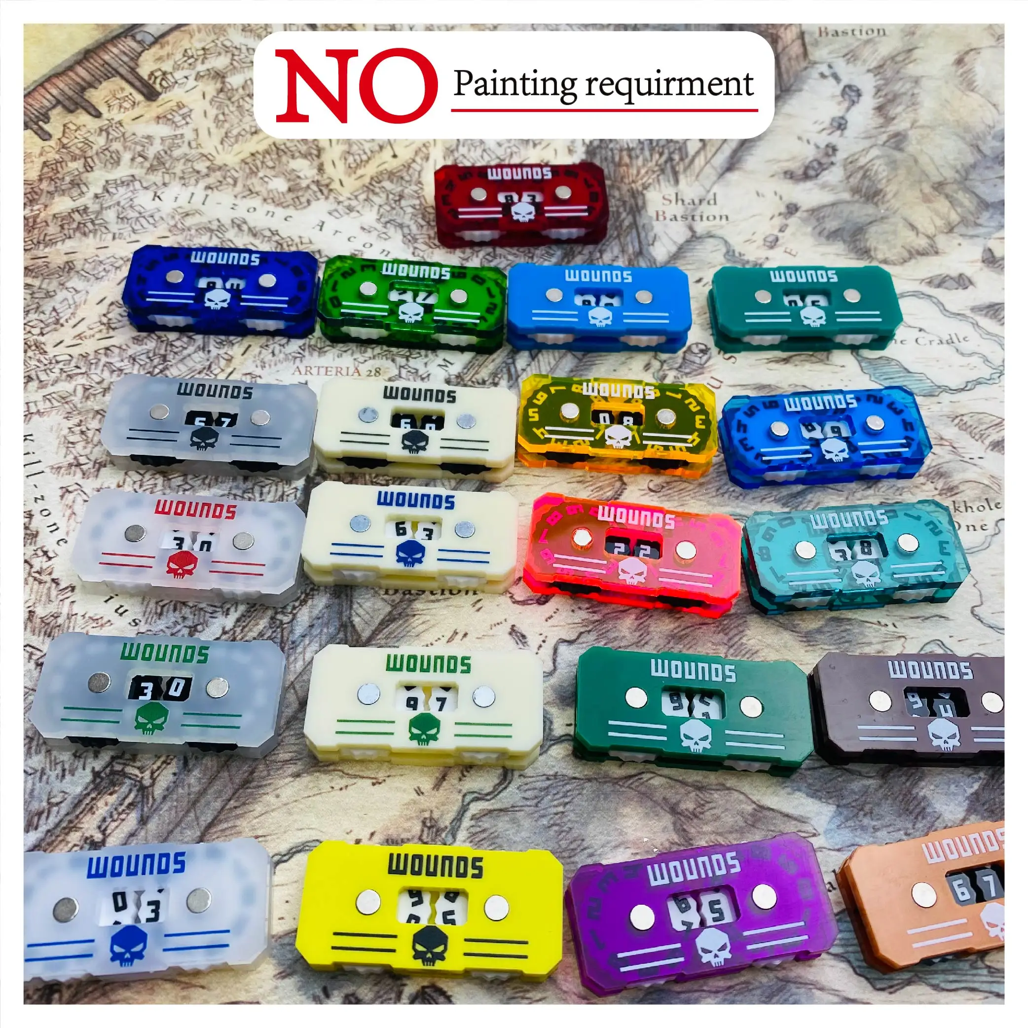 41x20x9mm-Wound-Tracker-00-99-1-tracker-No-Painting-Requirement-Life ...