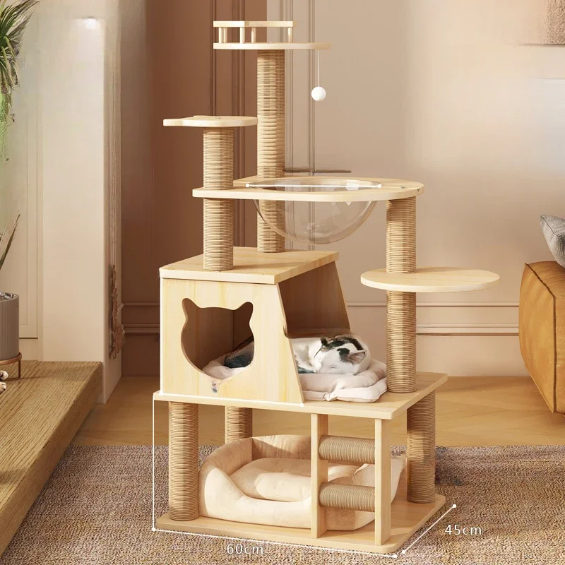 Climbing-Accessories-Cat-Scrapers-Tree-Tower-Board-Space-Saving-High ...