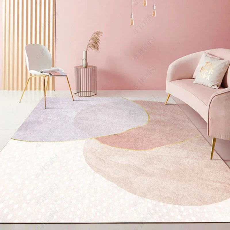 Pink-Girl-Bedroom-Decor-Square-Carpet-Luxury-Nordic-Carpets-for-Living ...