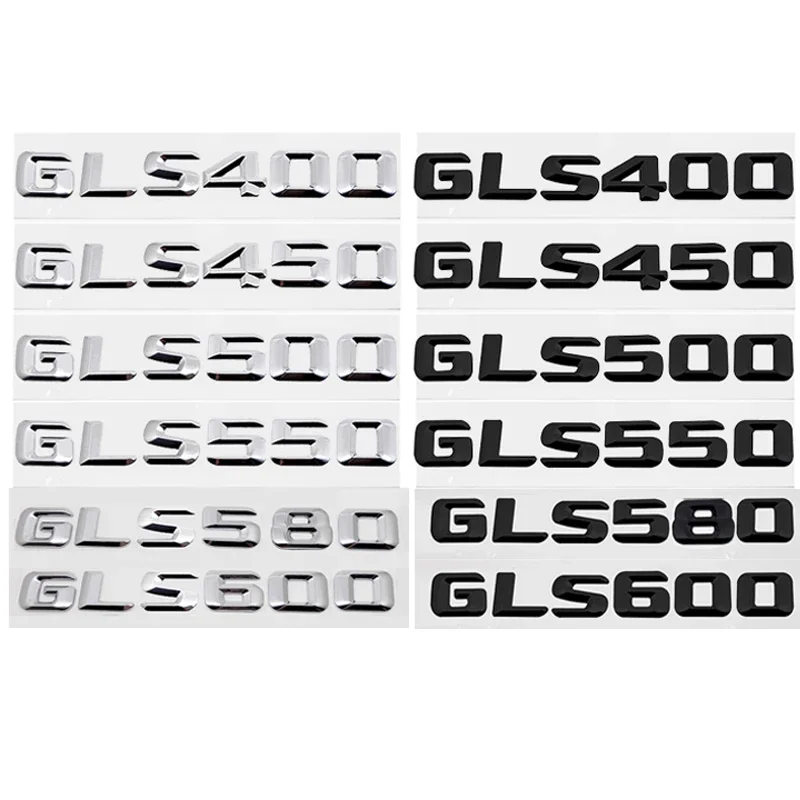 Car-Tail-Letter-Number-Emblem-Stickers-for-Mercedes-Benz-GLS400-GLS450 ...