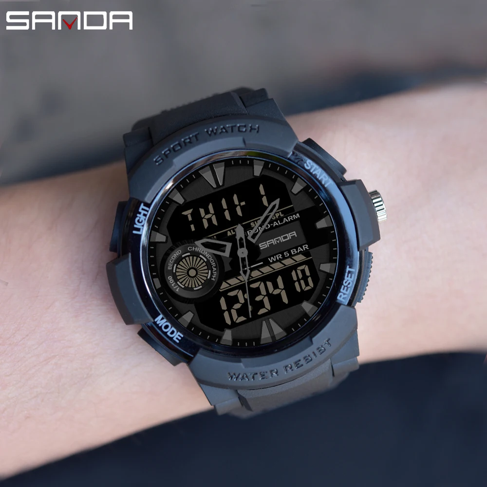 SANDA-Men-s-Sport-Watches-Multifunctional-Chronograph-Waterproof ...