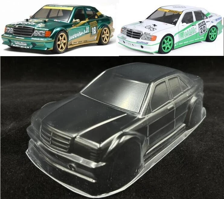 PVC Car Shell Body Shell 190E 98MM Wheelbase for RC Car 1/28 KYOSHO ...