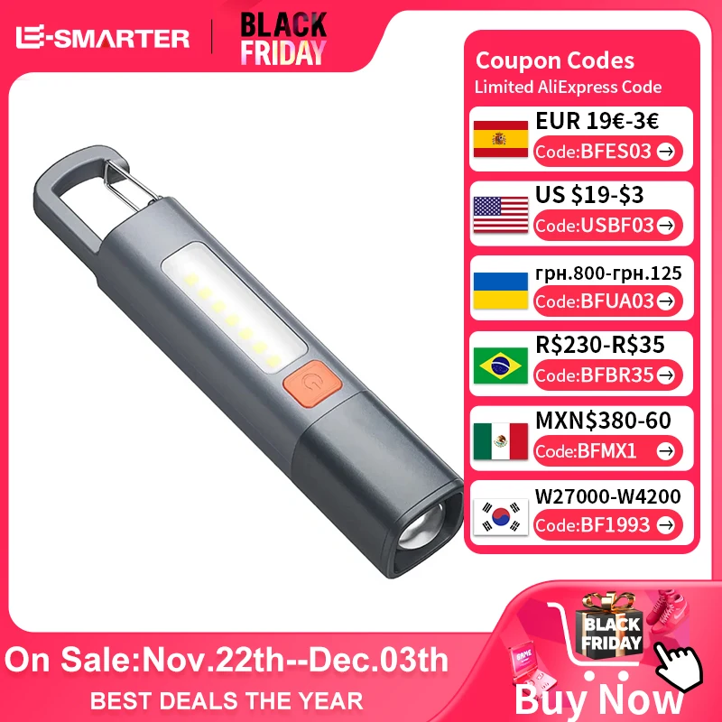 Strong-Lighting-ABS-Flashlamp-USB-Charging-Portable-Outdoor-Small-Flashlight-Camping-Hanging ...