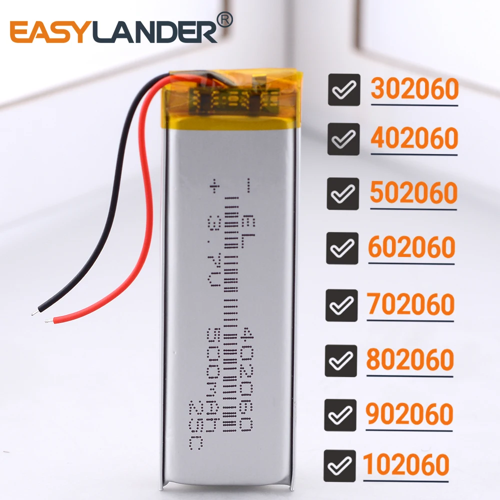102060 402060 3.7V 1200mAh 302060 502060 602060 702060 802060 902060 ...