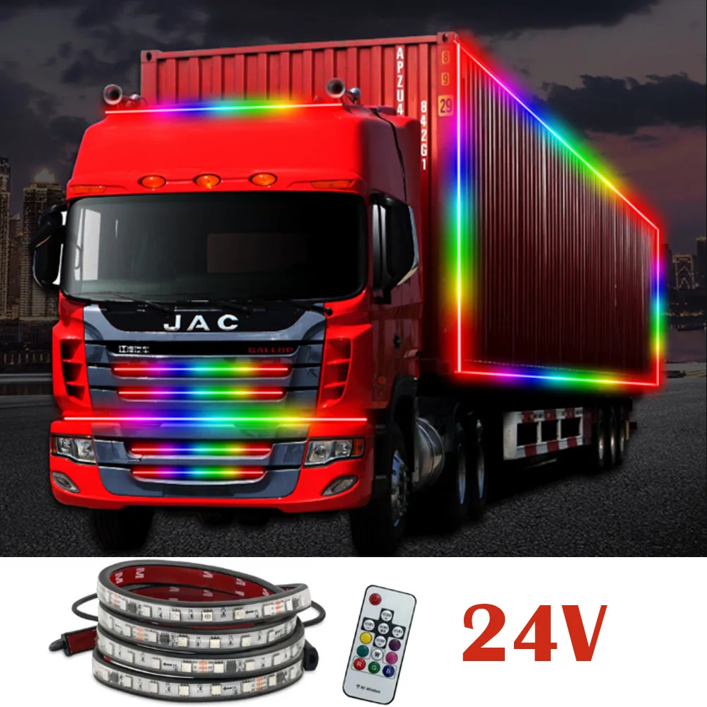 Led-Truck-Light-Strips-1-1-5-2M-Warning-Lamp-Strip-Streamer-Lamp-RGB ...