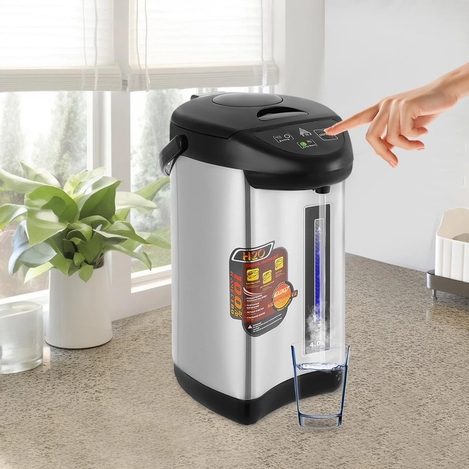 750w Electric Water Boiler and Warmer Electric Water Kettle Stainless ...
