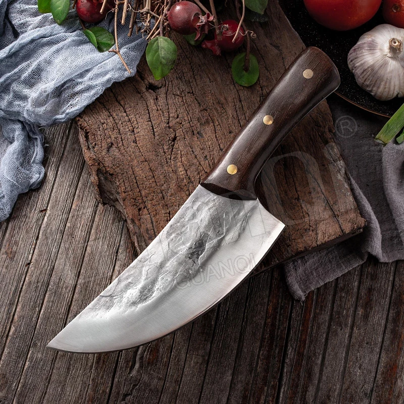 Handmade Butcher Knife High Carbon Stainless Steel Chef Knife Slaughter ...