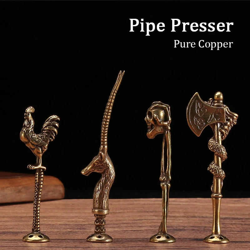 Carving-Dragon-Pipe-Pressing-Tobacco-Smoking-Pipe-Presser-Grinding ...