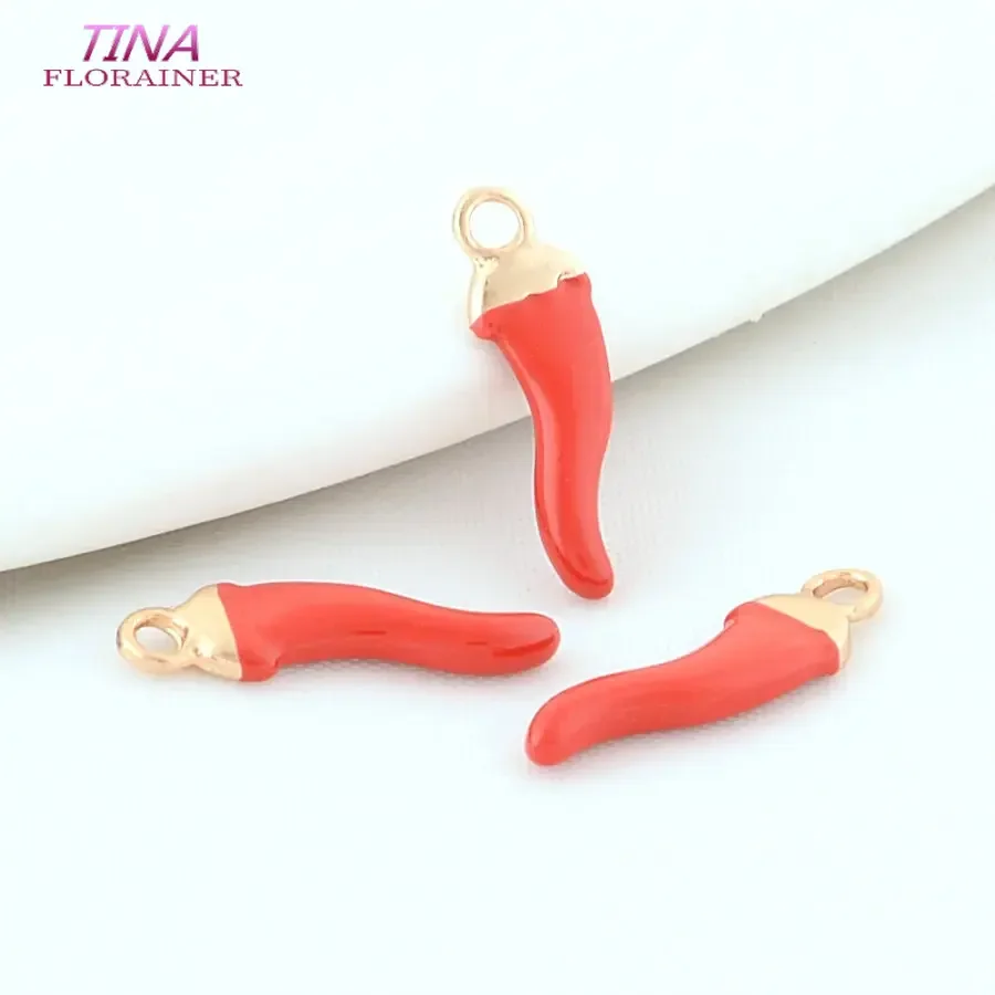 10PCS-4-5-14-5MM-14K-Gold-Color-Brass-Red-pepper-Charms-Pendants ...