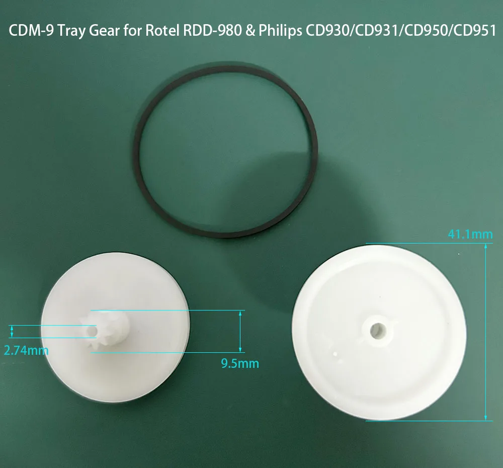 CDM-9 Tray Gear for Rotel RDD-980 & Philips CD930/CD931/CD950/CD951 ...
