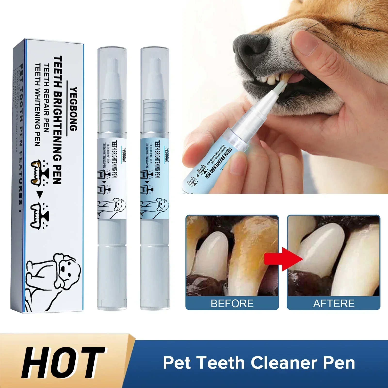 Pet-Teeth-Cleaner-Pen-Cats-Tartar-Dental-Stones-Remover-Fresh-Bad ...