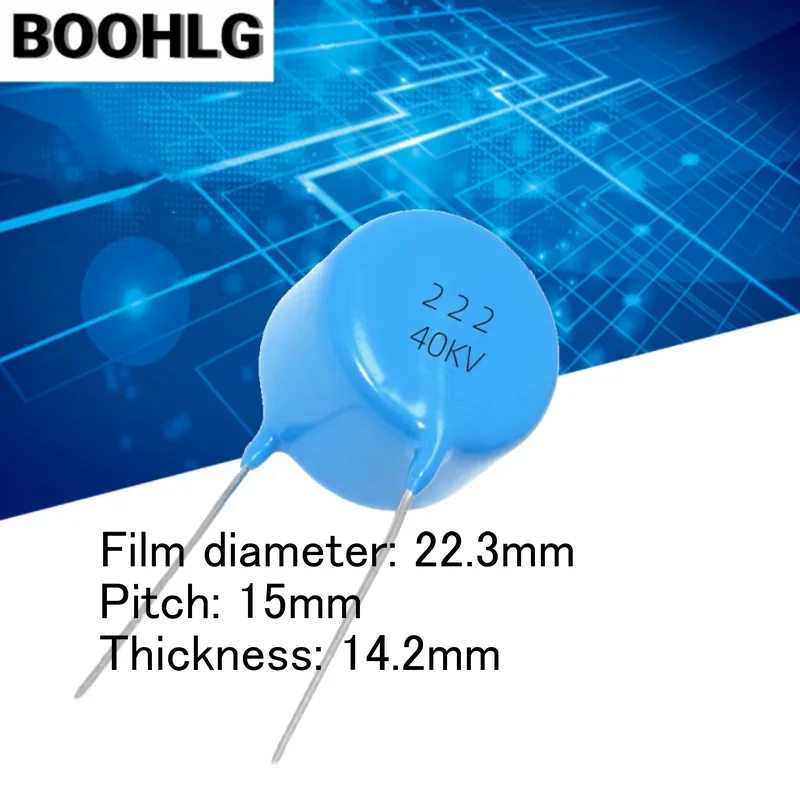 1pcs-New-and-original-50KV-2-2NF-40KV-porcelain-dielectric-222-2200pF ...